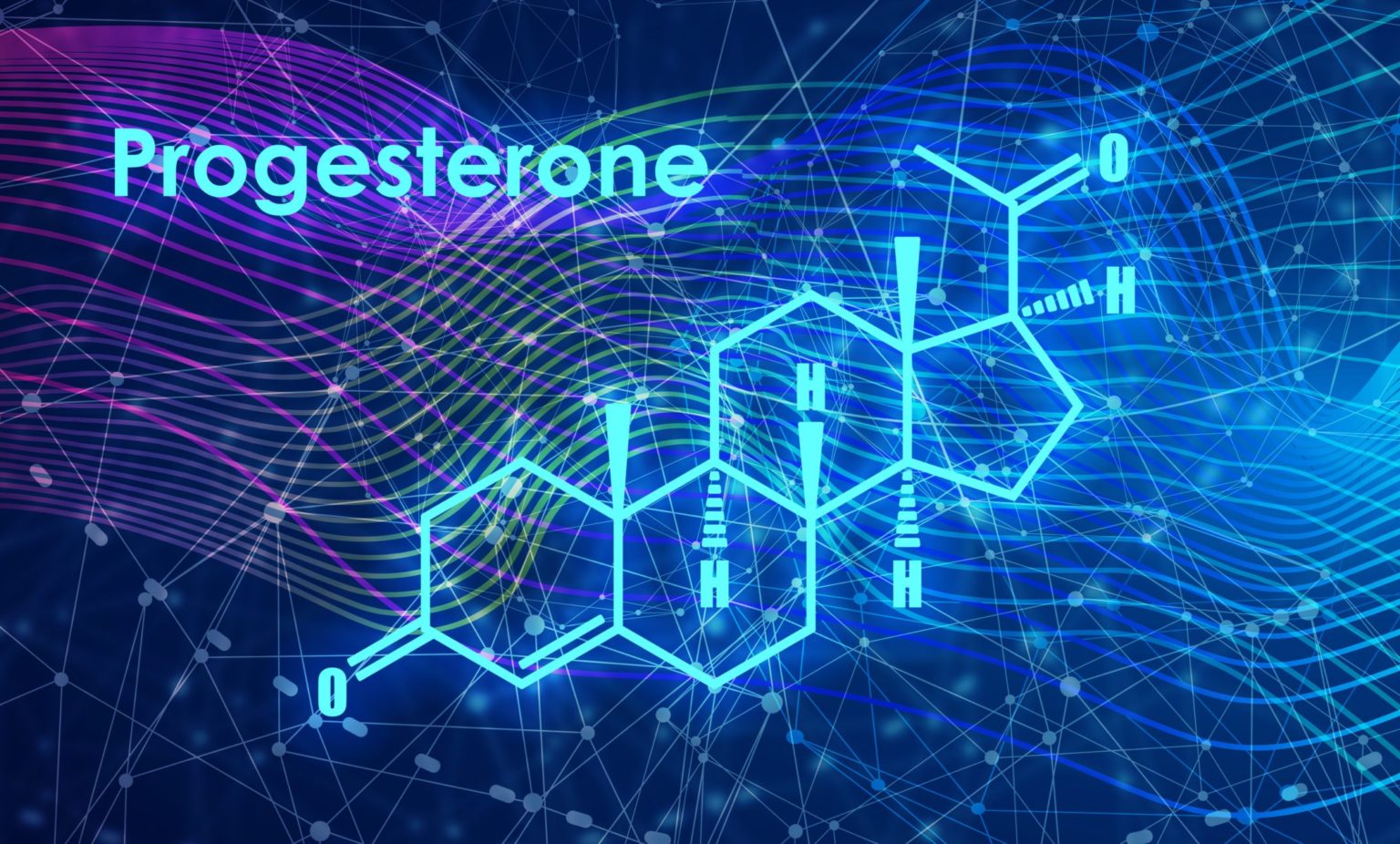 Progesterone molecule structure. | Cabot Health